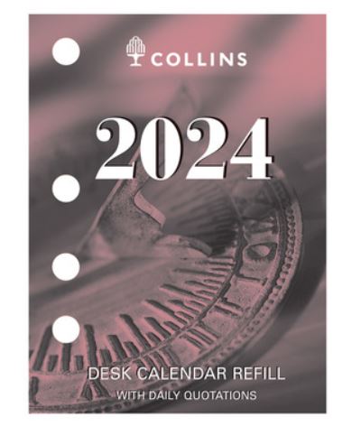Independent Office Solutions » Collins Desk Calendar Refill 2024 1 Day ...