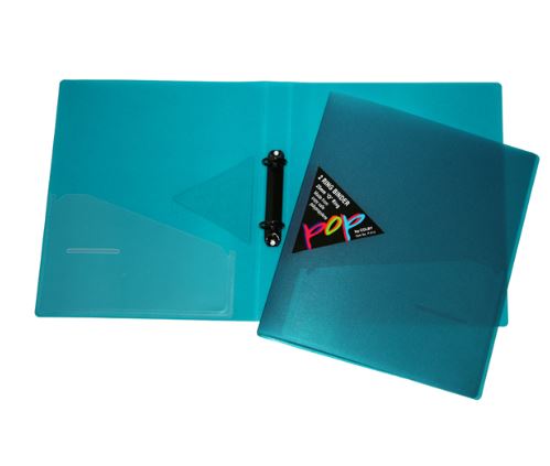 Colby Pop Two Ring Binder Blue | Independent Office Solutions