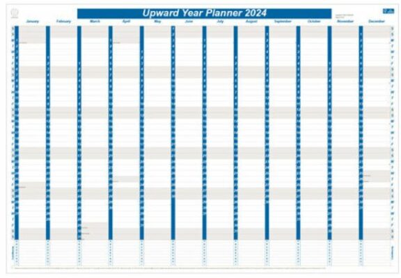 Independent Office Solutions » Upward 2024 Wall Planner 1005MM X 685MM