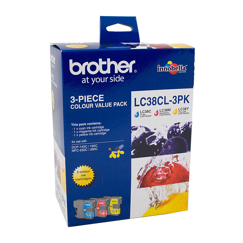 Independent Office Solutions » Brother LC38 CMY Colour Pack