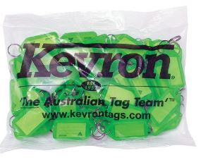 Key Tags Kevron 50'S Fluoro Green Bulk Pack 50 | Independent Office ...