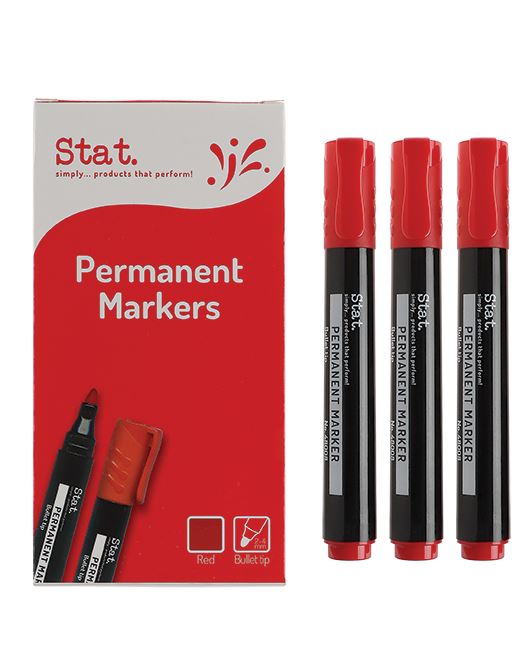 Independent Office Solutions » Marker Stat Permanent 2.0MM Bullet Nib Red