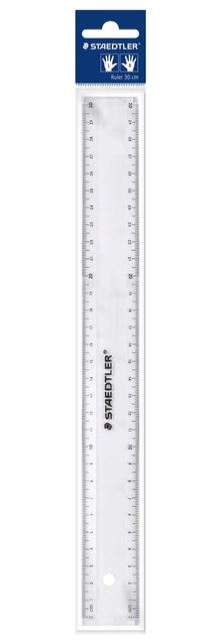 Ruler Staedtler 30CM Clear Plastic