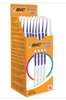 BIC Cristal Up Blue Box 20 | Independent Office Solutions
