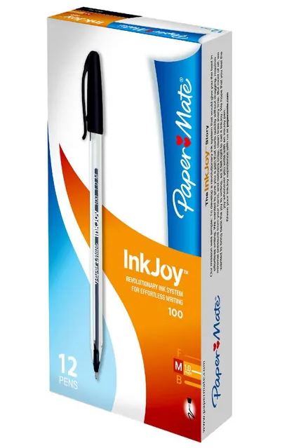 PAPERMATE PEN INKJOY 100 BLACK 2013154 BOX 12 | Independent Office ...