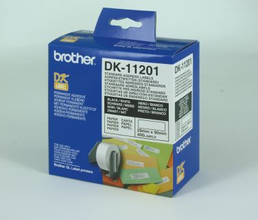 Brother DK11201 White Label - 29mm x 90mm - 400 per roll | Independent ...