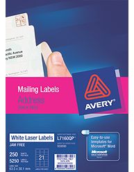 Independent Office Solutions » Avery White Quick Peel L7160 Address ...