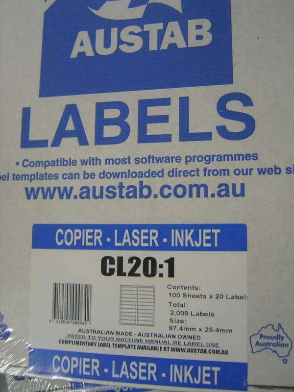 Independent Office Solutions » Austab Cl20 Compatible Laser/Copier Dl20 ...