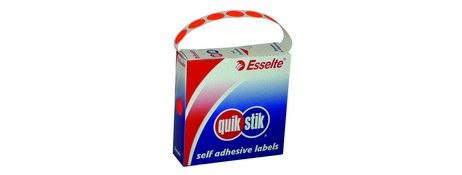 Label Quik Stik Disp 14MM Fluoro Red Dot Pack 700 | Independent Office ...