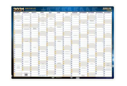 WRITERAZE 2023 WALL PLANNER LAMINATED QC 700X1000MM FRAMED ...