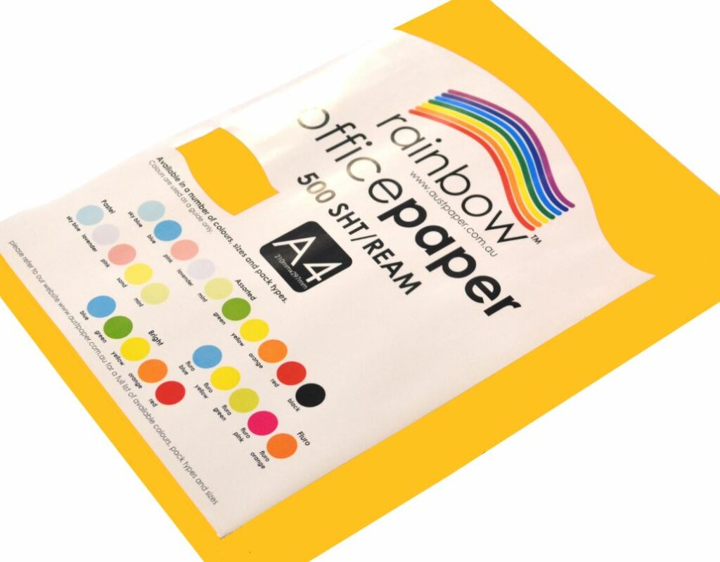 Copy Paper Rainbow A4 80Gsm Office Bright Gold Pk500 | Independent ...