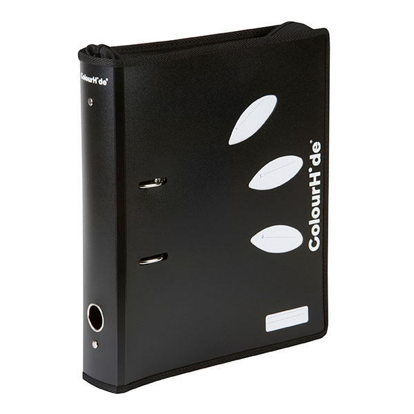 Lever Arch File Colourhide A4 70MM Zipper Black | Independent Office ...