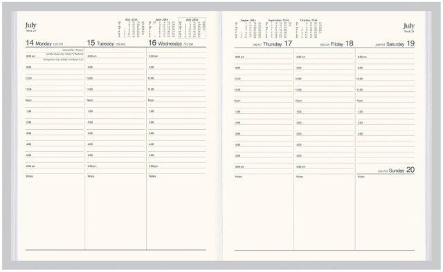 Independent Office Solutions » Collins Vanessa Diary Black A4 Short ...