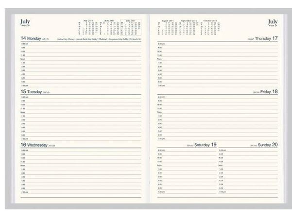 Independent Office Solutions » Diary 2024 Collins A4 Vanessa Week To ...