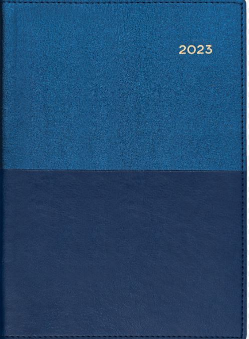 DIARY 2023 COLLINS A4 VANESSA WEEK TO VIEW PU BLUE 345.V59 ...