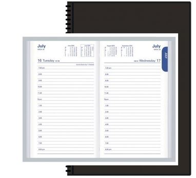 DIARY 2023 BELMONT PADDED OCTAVO DAY TO PAGE MONTHLY TABS BLACK ...