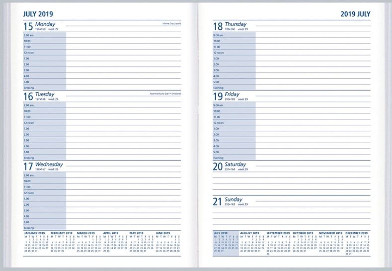 Diary Debden Kyoto A5 Week To Opening 3501 Carbon Offset Recycled 2023 ...