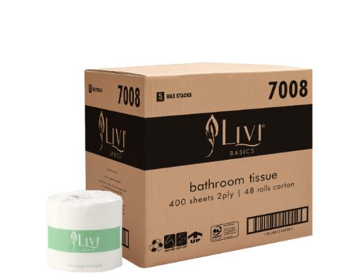 Independent Office Solutions » Livi Toilet Paper Roll 2 Ply 400 Sheet ...