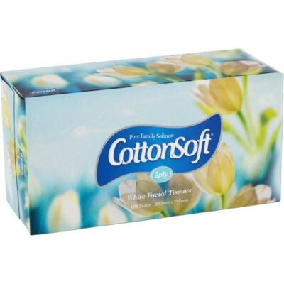 Sorbent Cottonsoft 2 Ply 170 Sheet Facial Tissue Australian Made ...