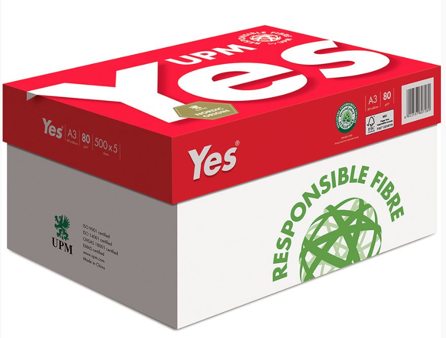 Independent Office Solutions » Yes A3 80Gsm White Copy Paper Cie ...