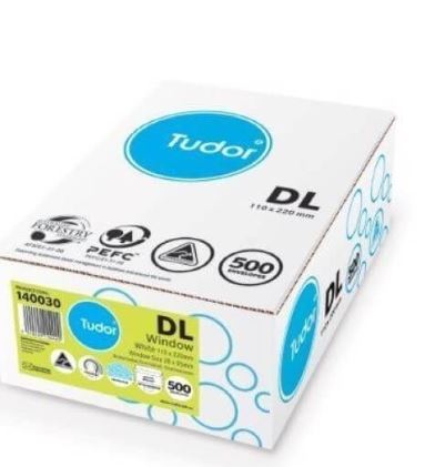 ENVELOPE DL WHITE SECRETIVE WINDOW FACE BOX 500 | Independent Office ...