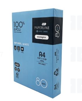 COPY PAPER PAPERLINE A4 80GSM EYE CARE WHITE 100% PEFC RECYCLED BOX OF ...