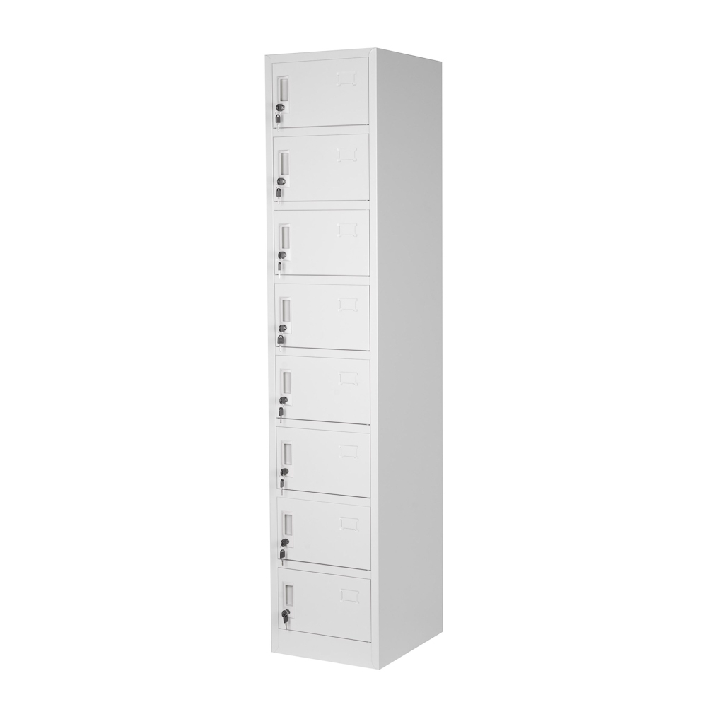 8 DOOR METAL STORAGE LOCKER – LIGHT GREY GOPHD-LK08S | Independent ...